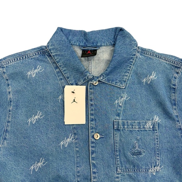 Jordan | Jackets & Coats | Air Jordan Flight Heritage Blue Denim ...